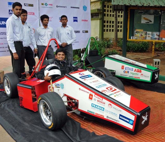 Formula racecar designed & built by students of Bangalore ! – MechStuff